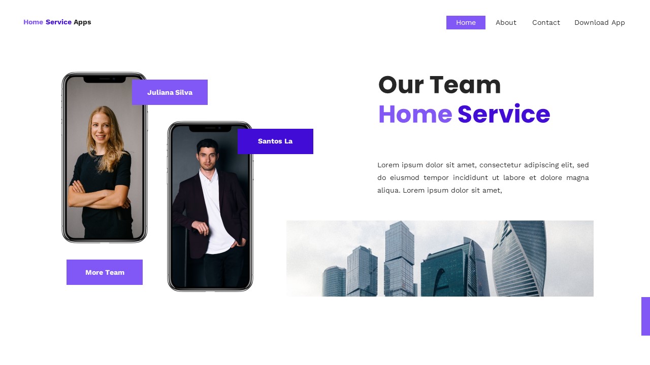 Home Service Apps - Mobile App Powerpoint Templates, Presentation Templates