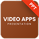 Video Apps - Mobile App Powerpoint Templates, Presentation Templates