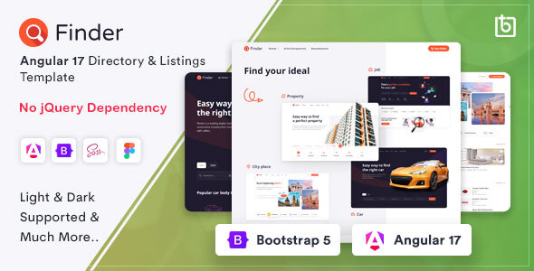 Finder - Angular 17 Directory & Listings Template by Themesbrand | ThemeForest