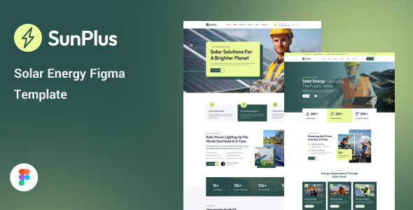 SunPlus - Solar Energy Figma Template by Mugli | ThemeForest