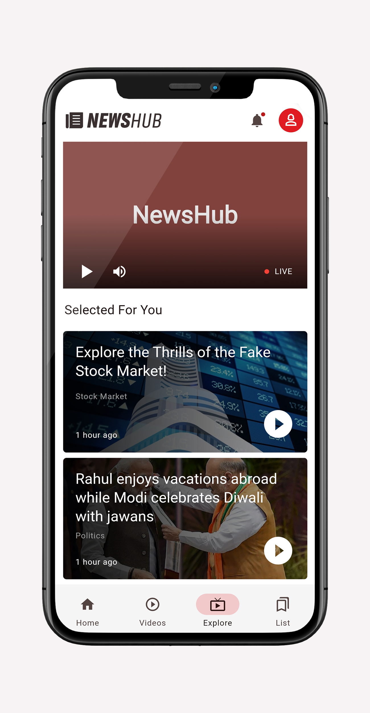 NewsHub : Flutter News App Template for Wordpress by peanutsquarellp