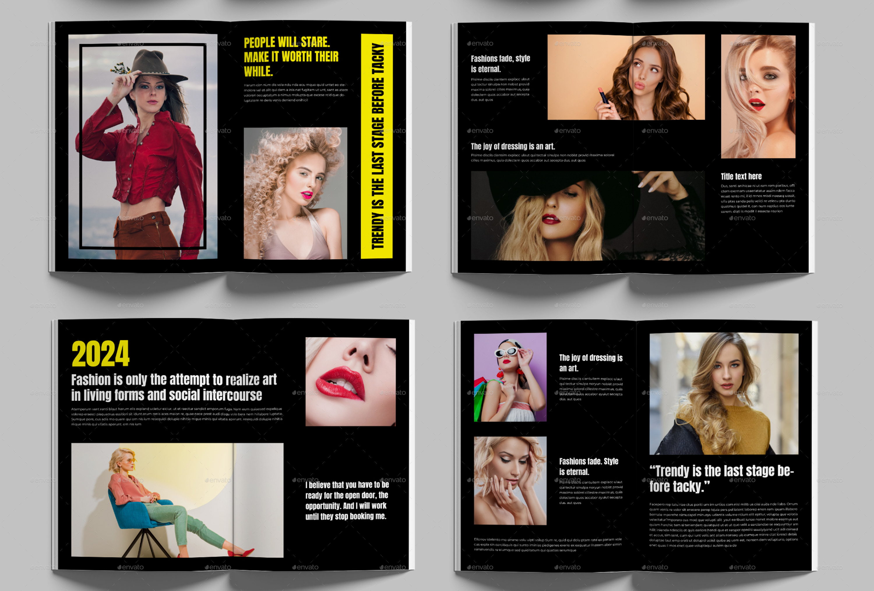 Fashion Magazine Template, Print Templates | GraphicRiver