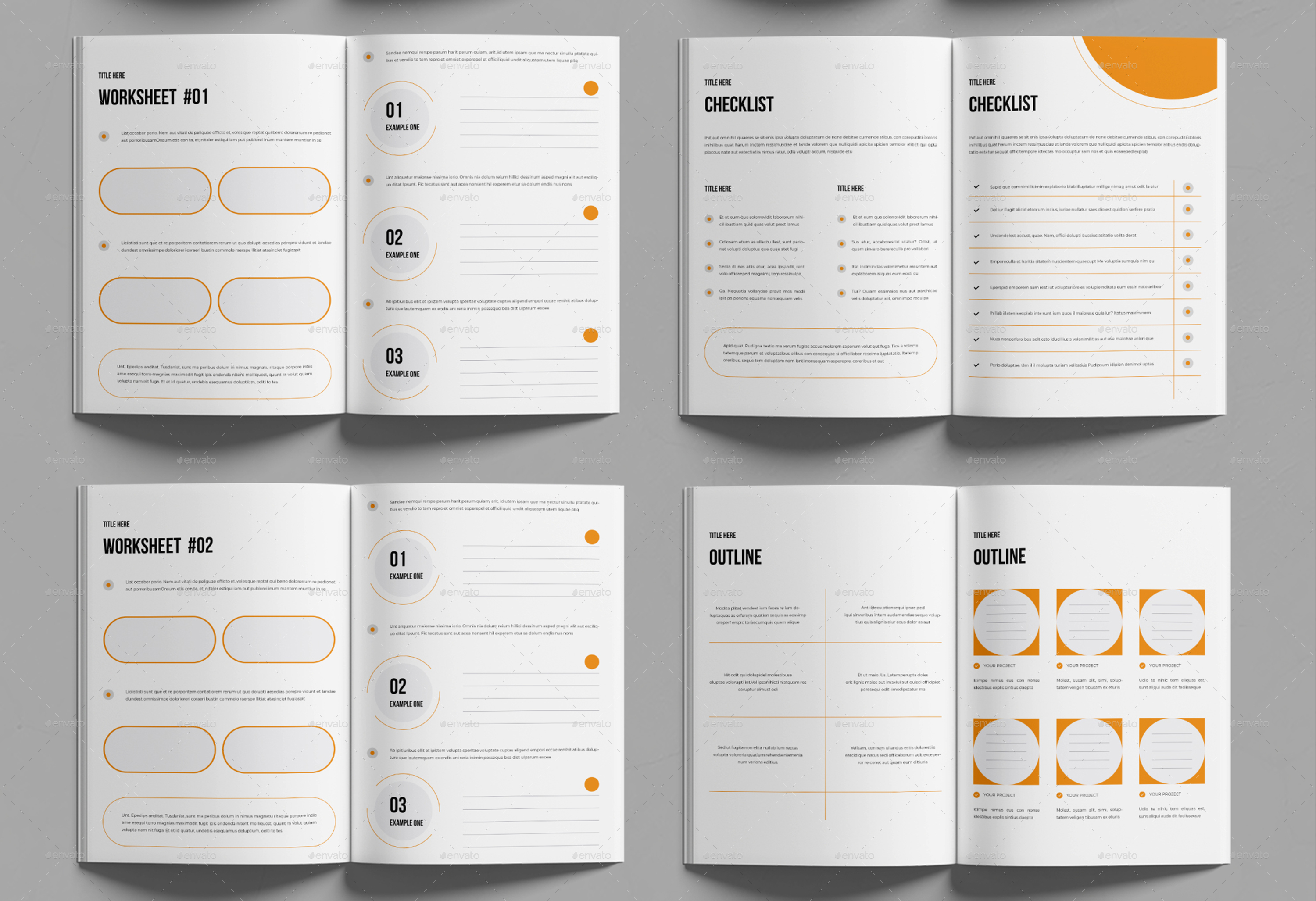 Course Workbook Layout, Print Templates | GraphicRiver