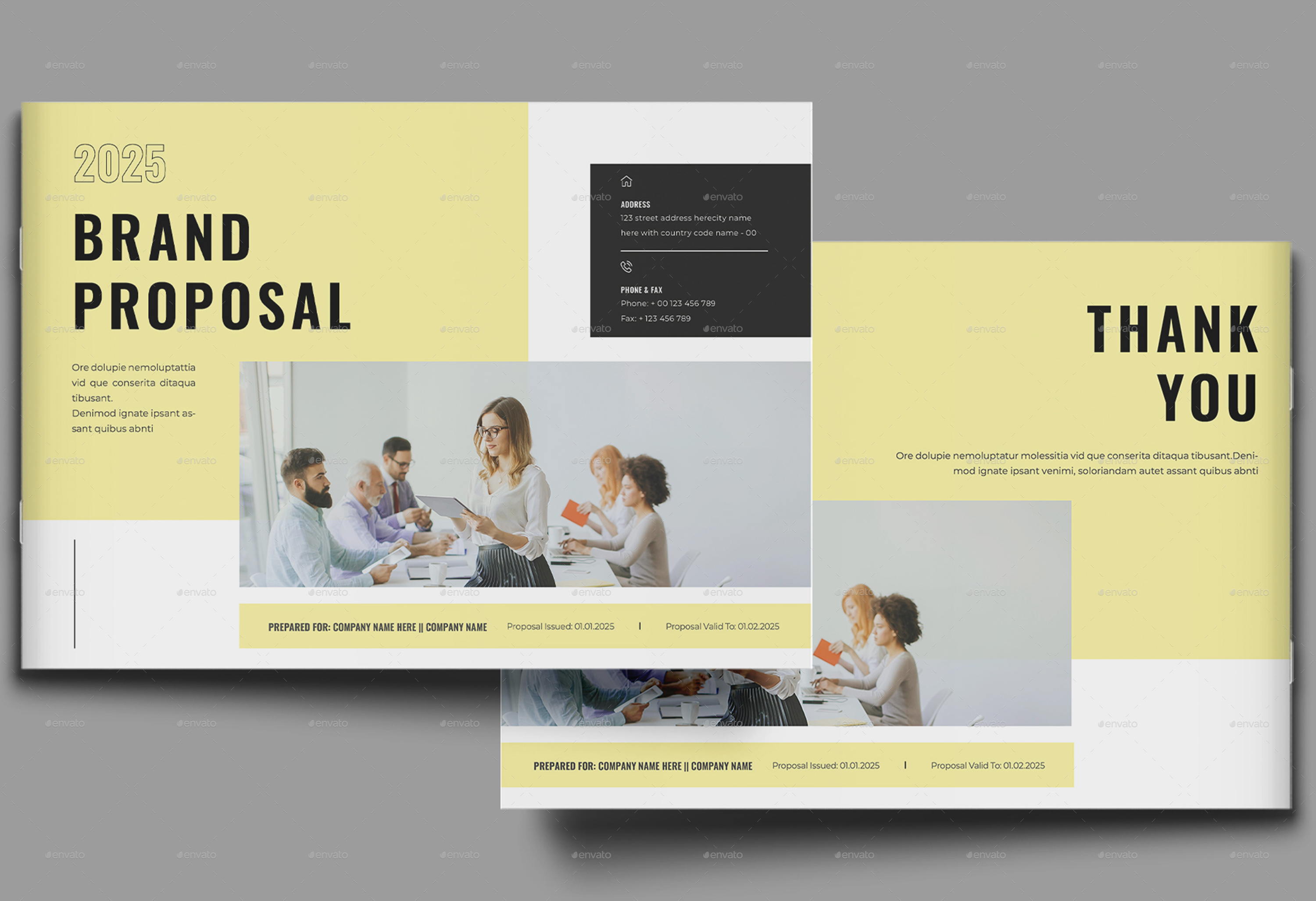 Project Proposal Design Template, Print Templates | GraphicRiver