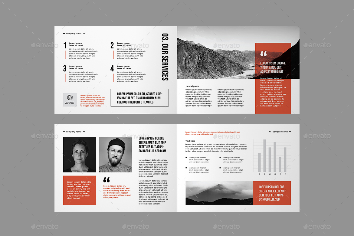 Landscape Company Profile, Print Templates | GraphicRiver