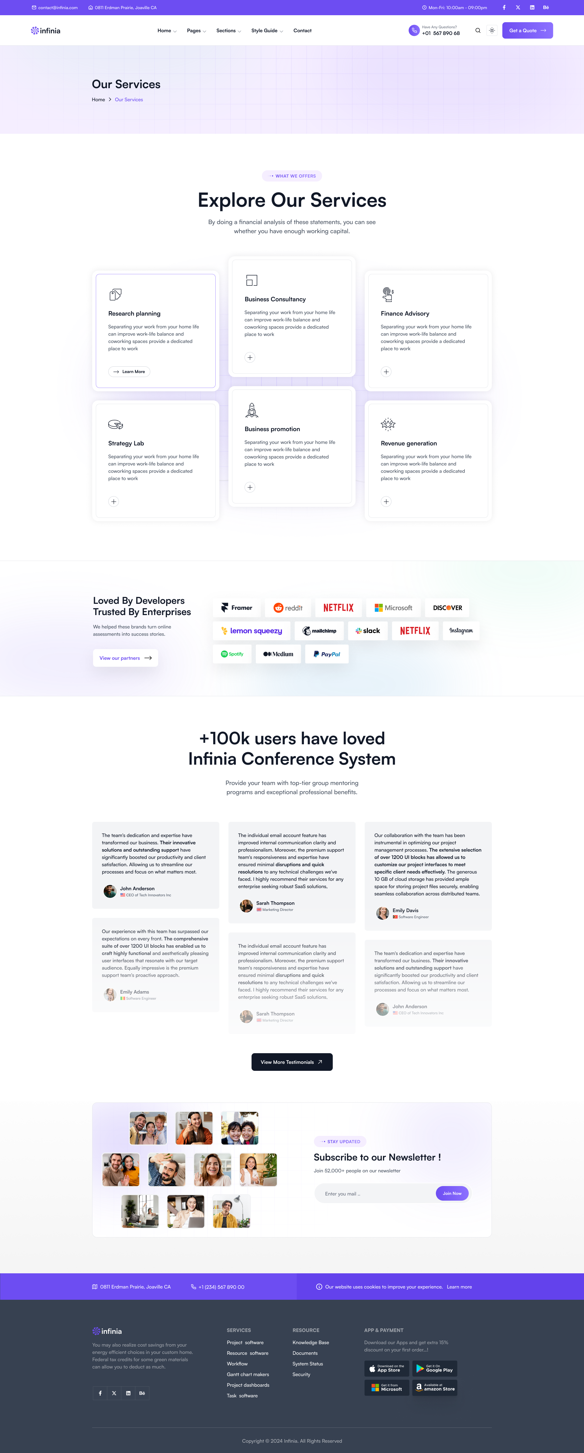 Infinia - Multipurpose Business Consulting Figma Template by alithemes