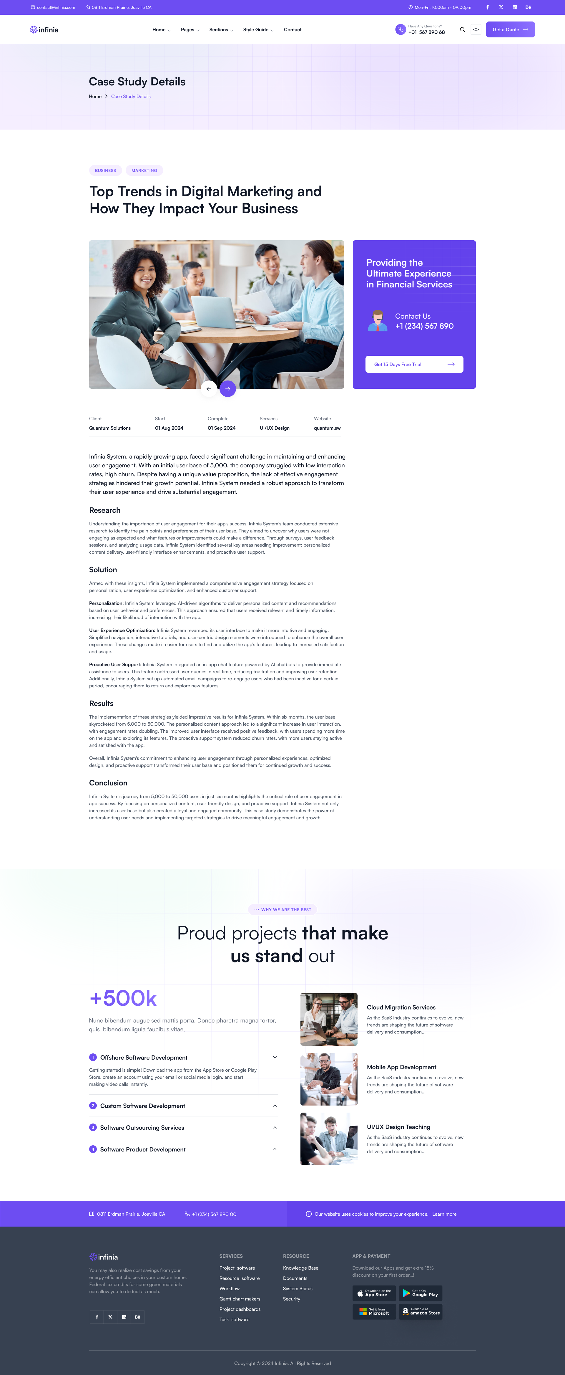 Infinia - Multipurpose Business Consulting Figma Template by alithemes