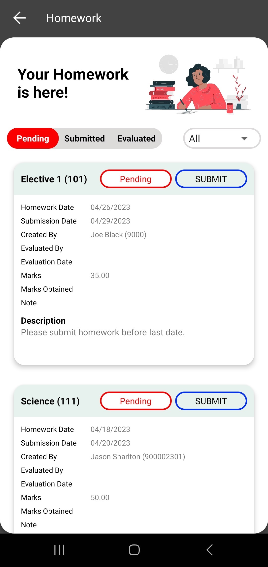 Smart School Android App - Mobile Application for Smart School by QDOCS