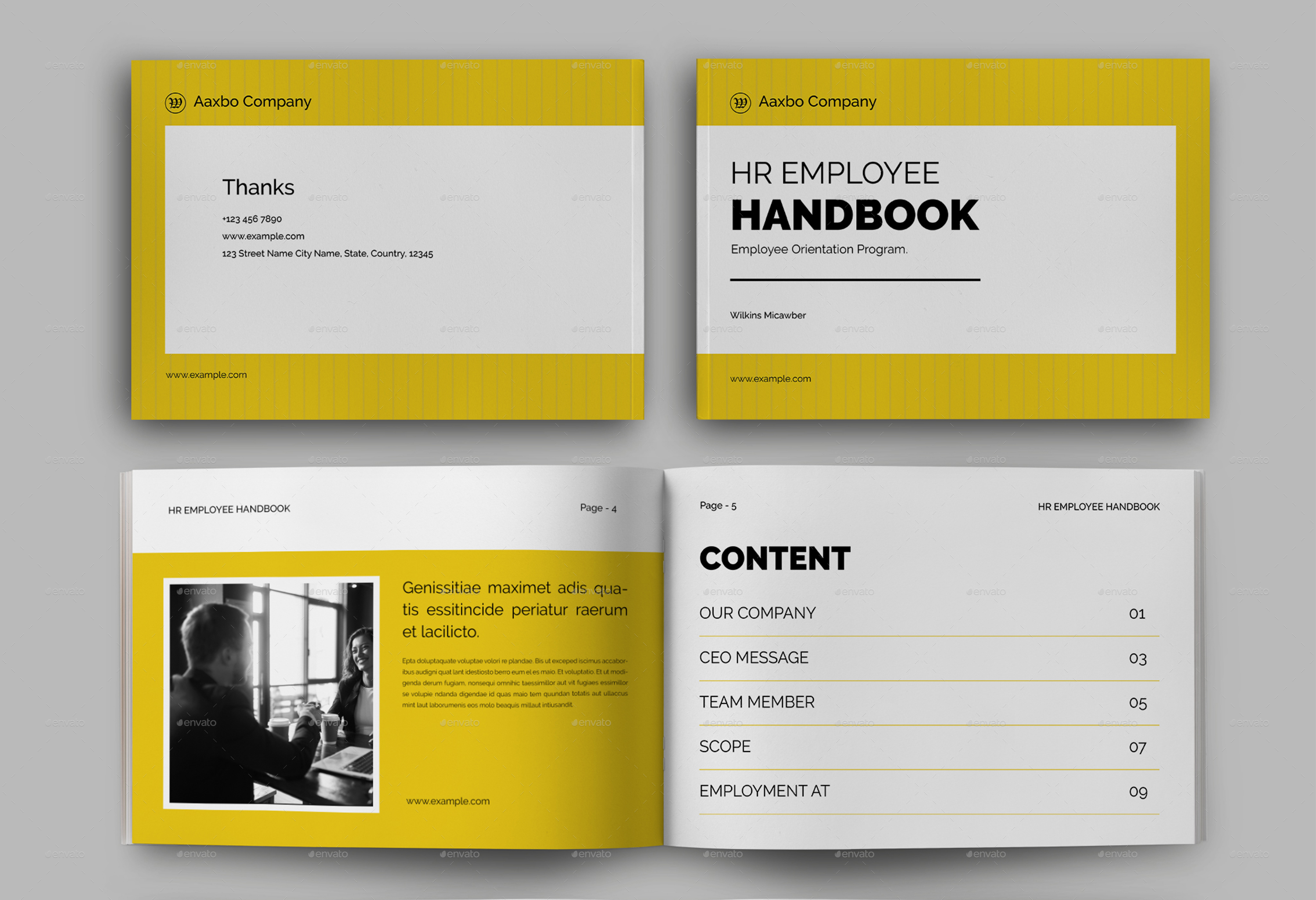 HR Handbook Layout, Print Templates | GraphicRiver