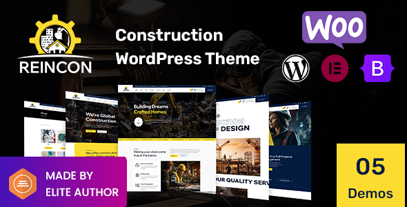 Reincon - Construction WordPress Theme by ThemeHt | ThemeForest
