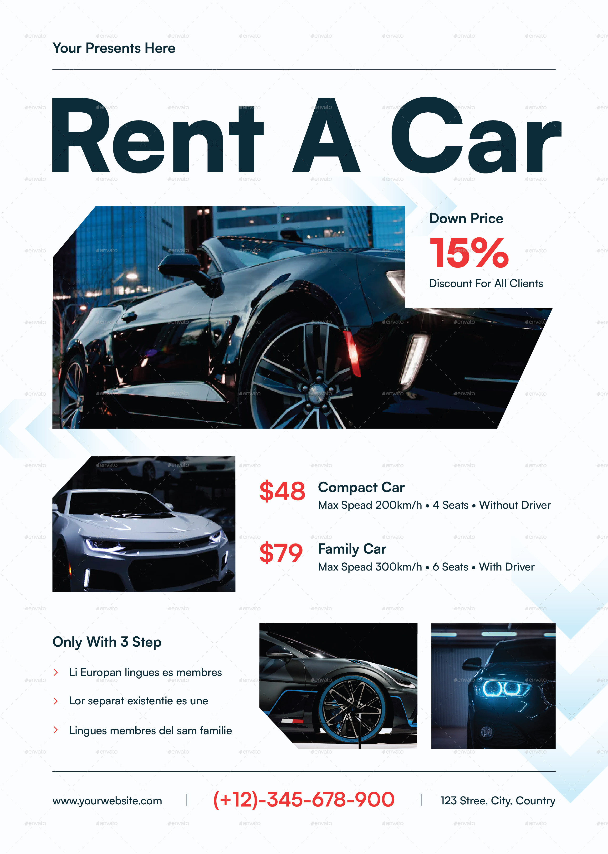 Car Rent Flyer, Print Templates | GraphicRiver