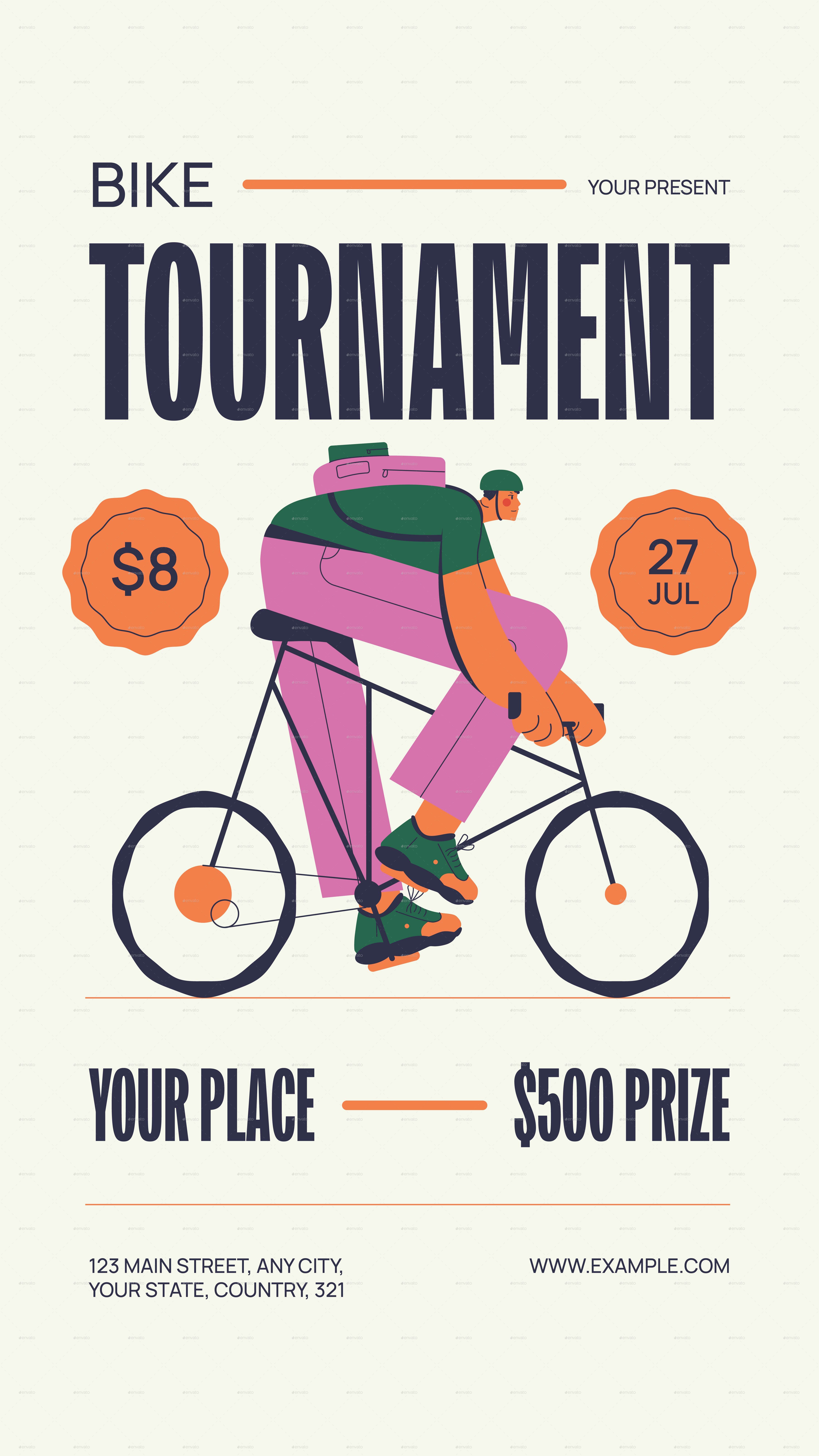 Bike Event Flyer, Print Templates | GraphicRiver