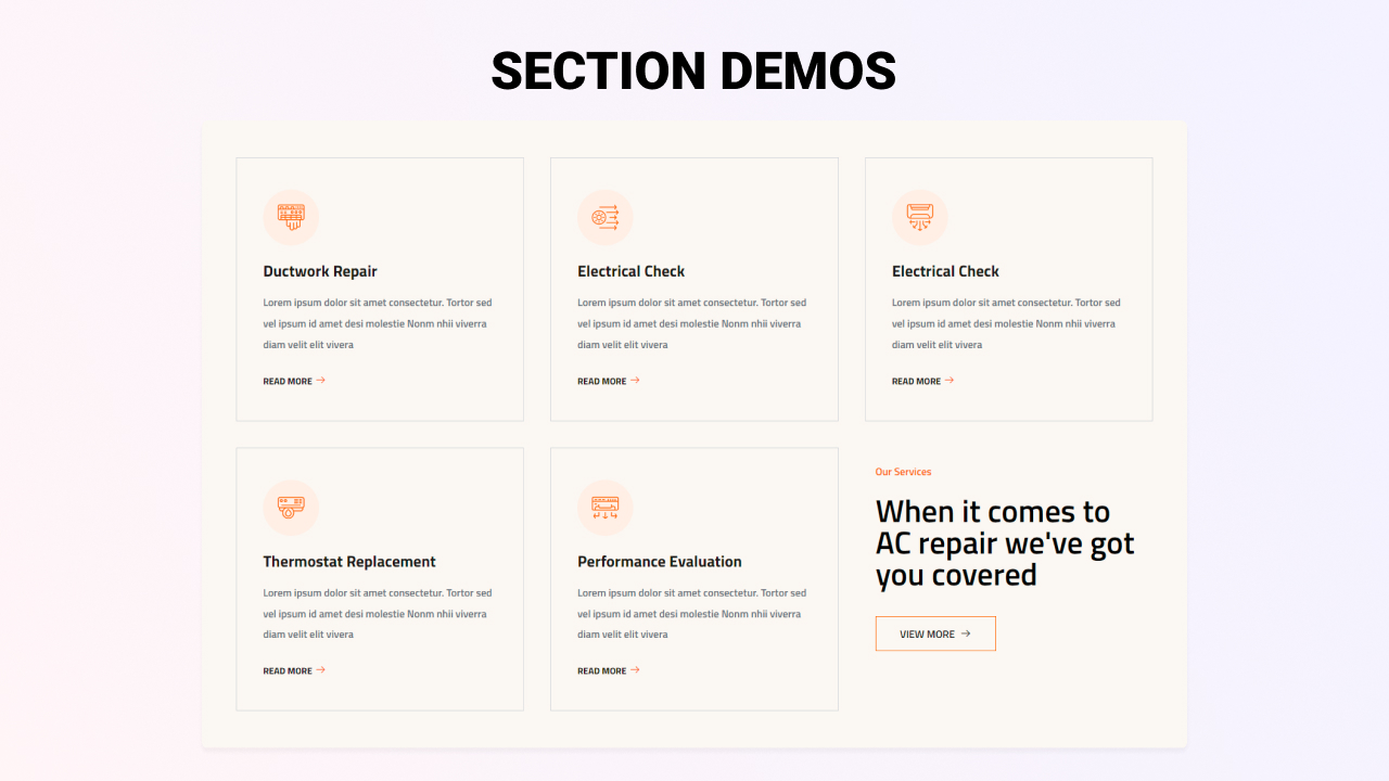 Xumi - Responsive TailwindCSS Service Section Template by ThemesBoss