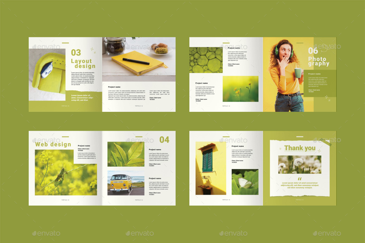 Personal Portfolio Brochure, Print Templates | GraphicRiver