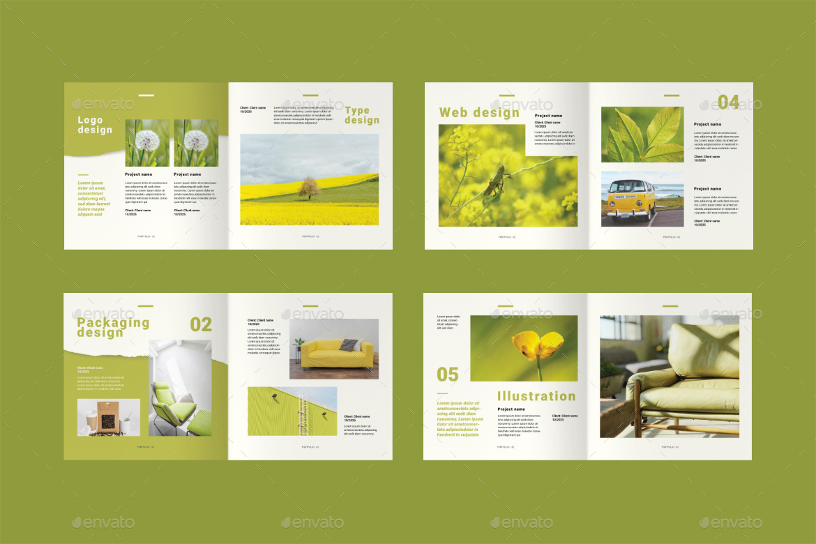 Personal Portfolio Brochure, Print Templates | GraphicRiver