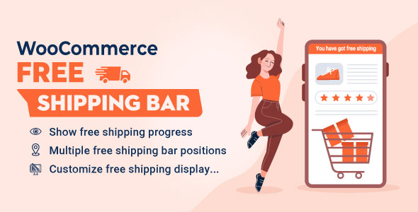 WooCommerce Free Shipping Bar - Increase Average Order Value by villatheme