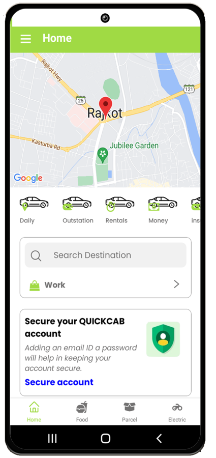 QuickCab - Ola Clone | Car Rental l Hire Taxi Online | Cab Booking iOS/Android App Template by ...