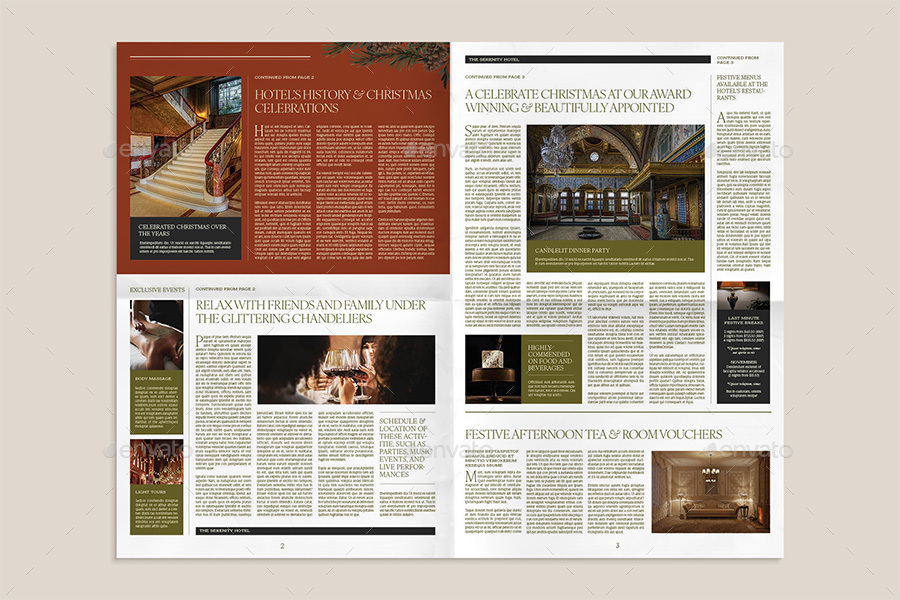 Christmas Newspaper Template, Print Templates | GraphicRiver