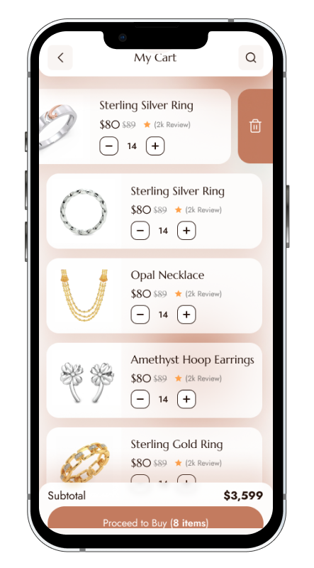 Jewelia - React Native CLI Jewelry Store eCommerce Mobile App Template ...