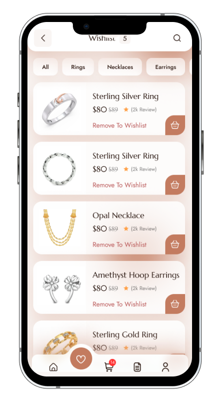 Jewelia - React Native CLI Jewelry Store eCommerce Mobile App Template ...