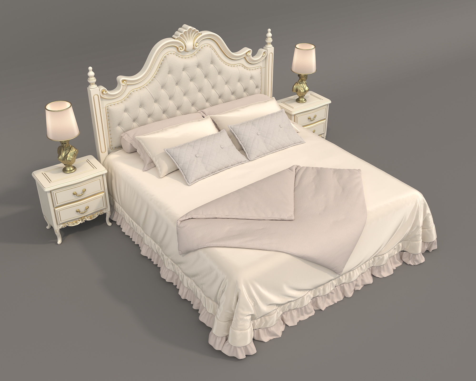 Classic European style Bed set 60 by nhattuankts | 3DOcean