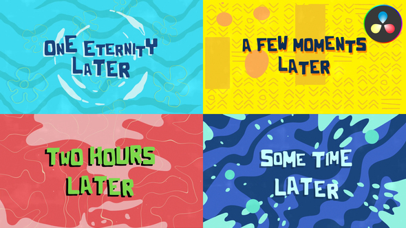 Some Time Later Scenes for DaVinci Resolve, DaVinci Resolve Templates