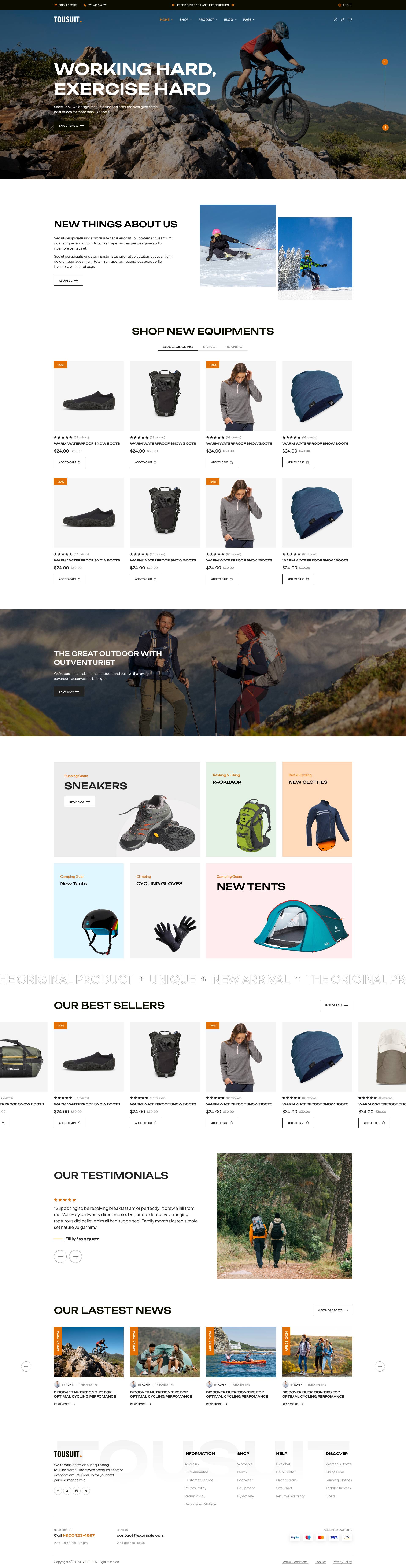 Tousuit - Outdoor & Sport Store WordPress Theme by themelexus | ThemeForest