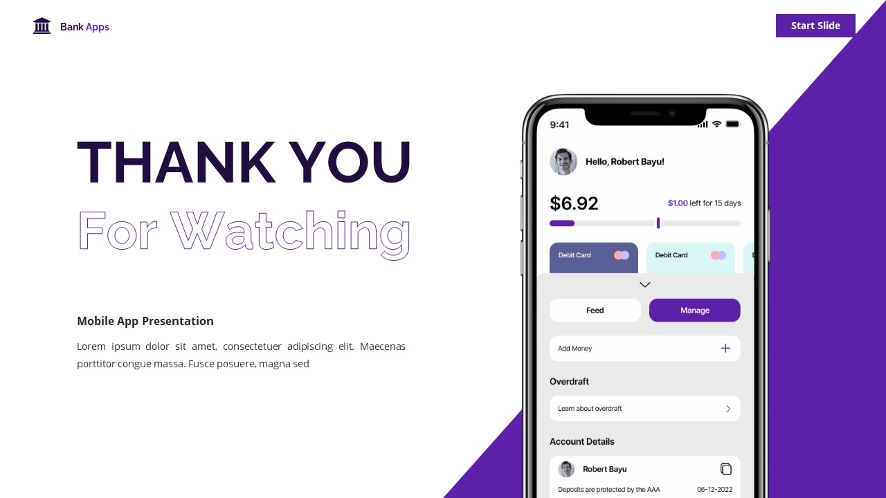 Bank Apps - Mobile App Powerpoint Templates, Presentation Templates