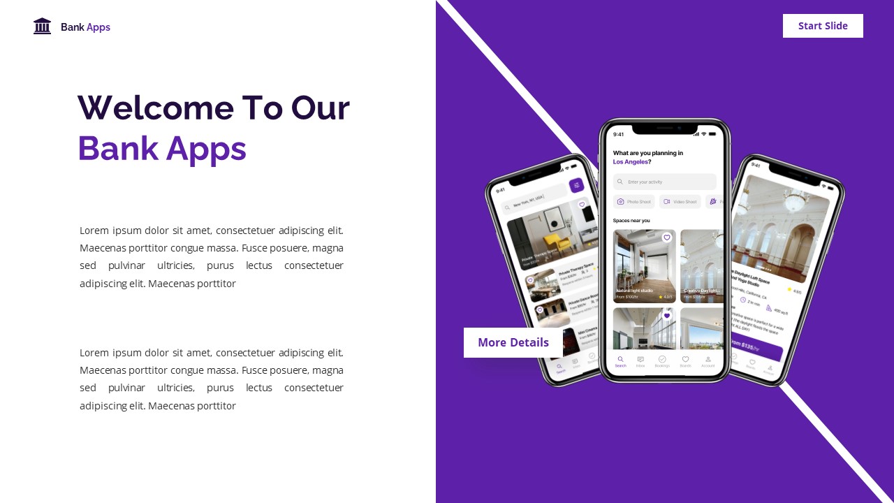 Bank Apps - Mobile App Google Slide Templates, Presentation Templates
