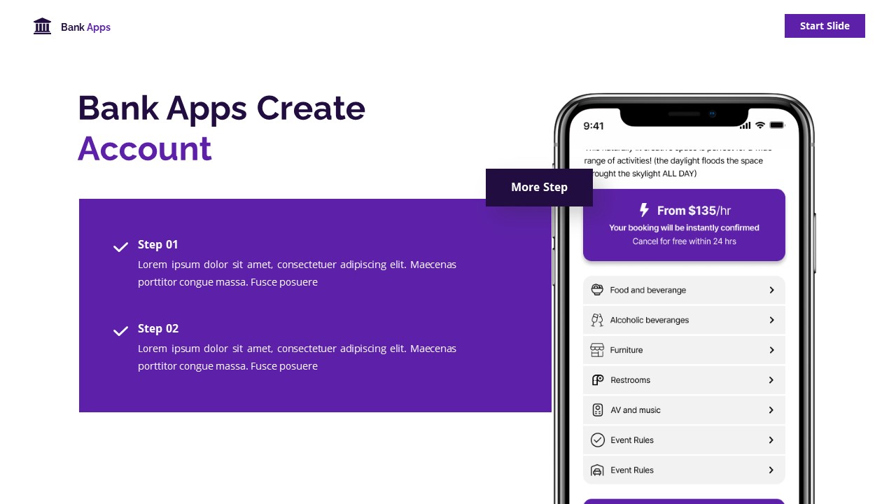 Bank Apps - Mobile App Google Slide Templates, Presentation Templates