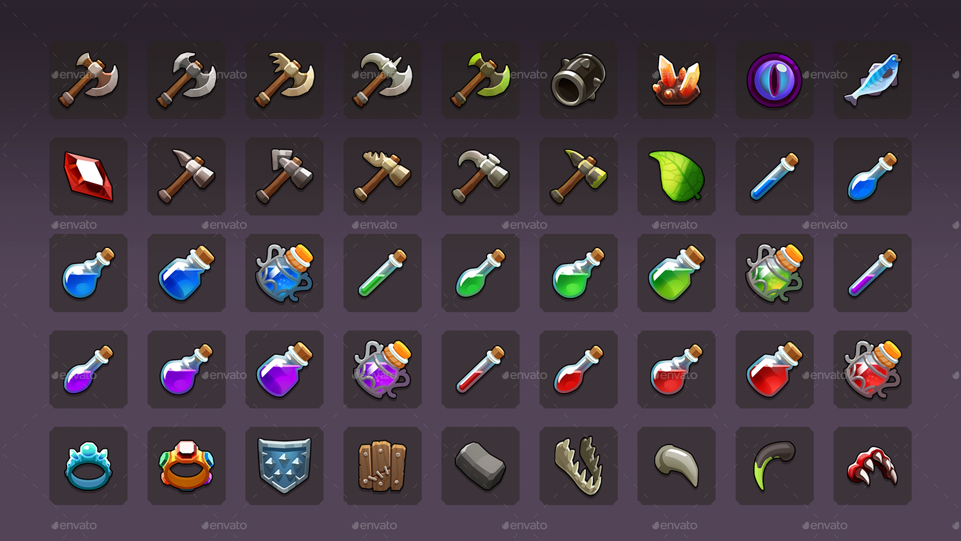 GUI Pro - Fantasy RPG, Game Assets | GraphicRiver