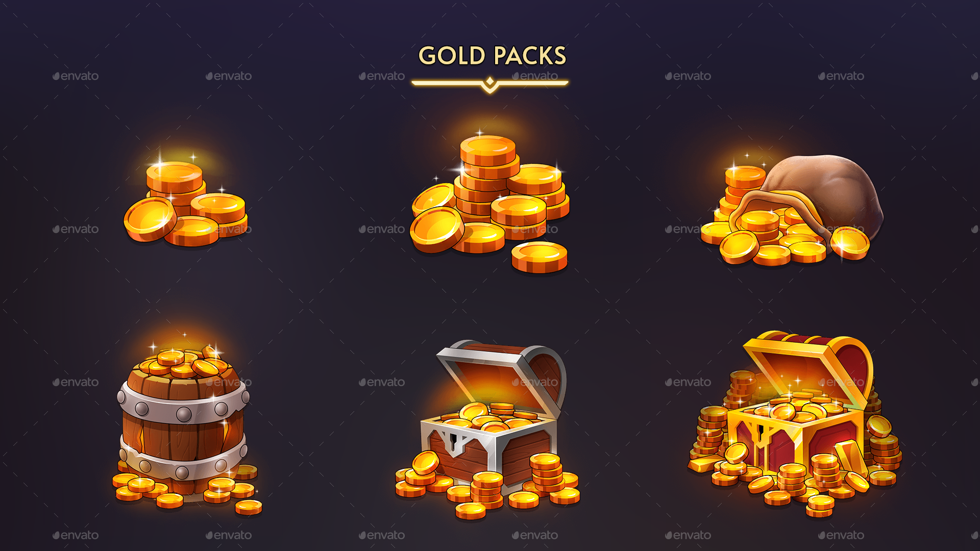 GUI Pro - Fantasy RPG, Game Assets | GraphicRiver