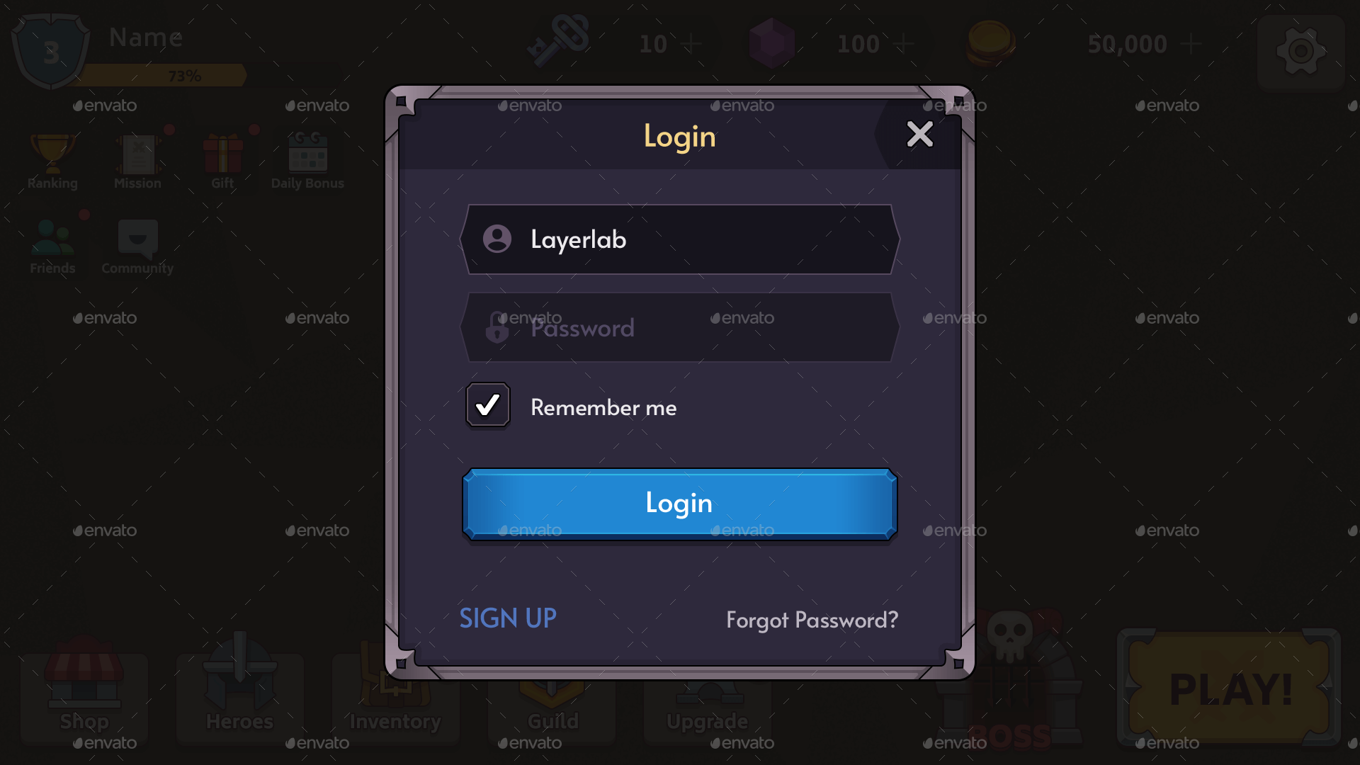 GUI Pro - Fantasy RPG, Game Assets | GraphicRiver