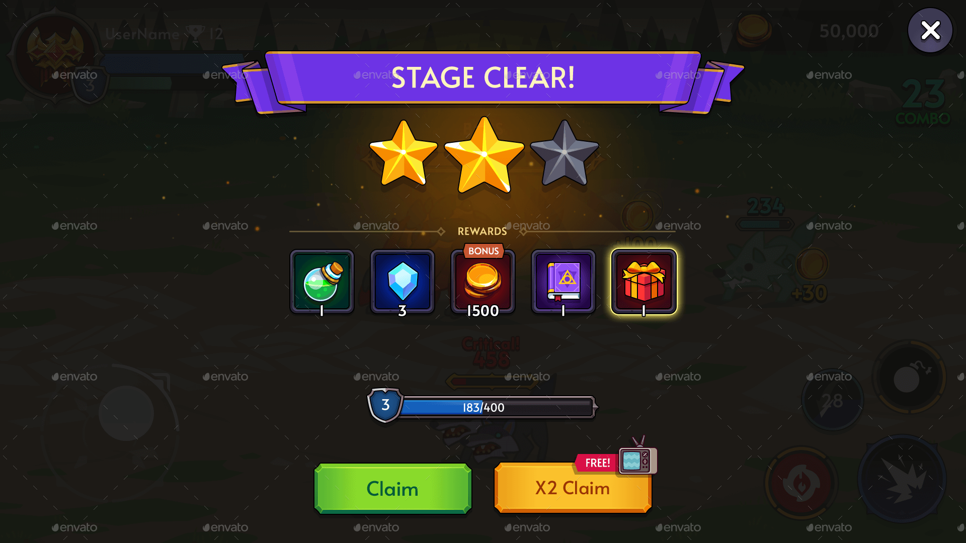 GUI Pro - Fantasy RPG, Game Assets | GraphicRiver