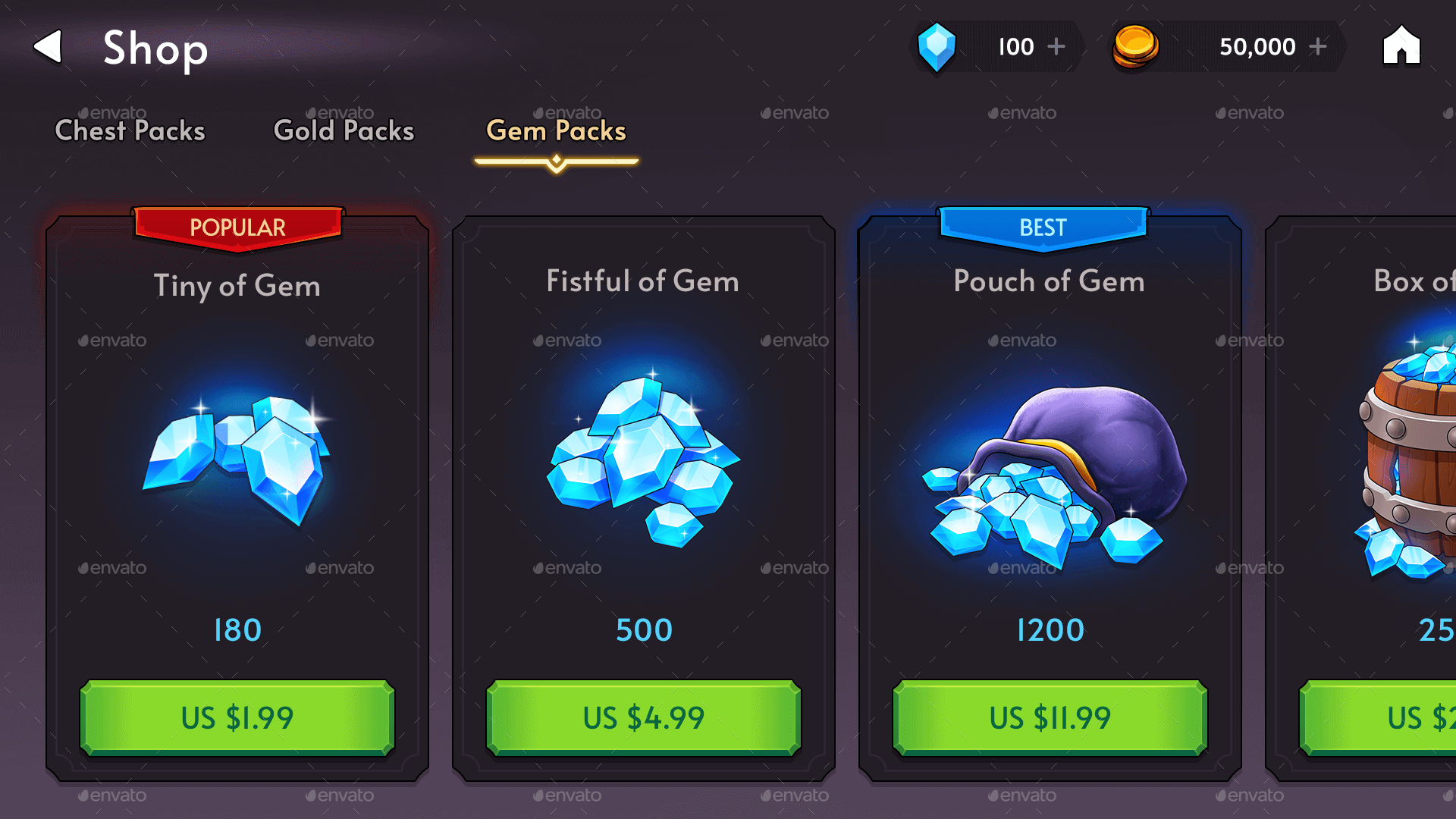 GUI Pro - Fantasy RPG, Game Assets | GraphicRiver