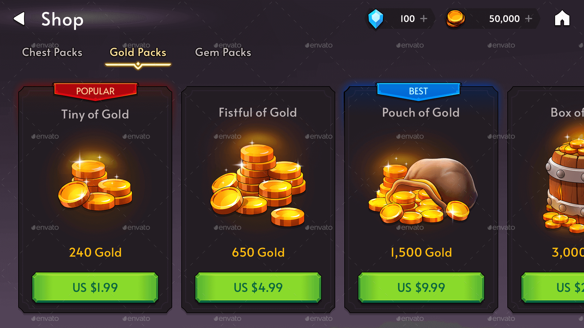 GUI Pro - Fantasy RPG, Game Assets | GraphicRiver