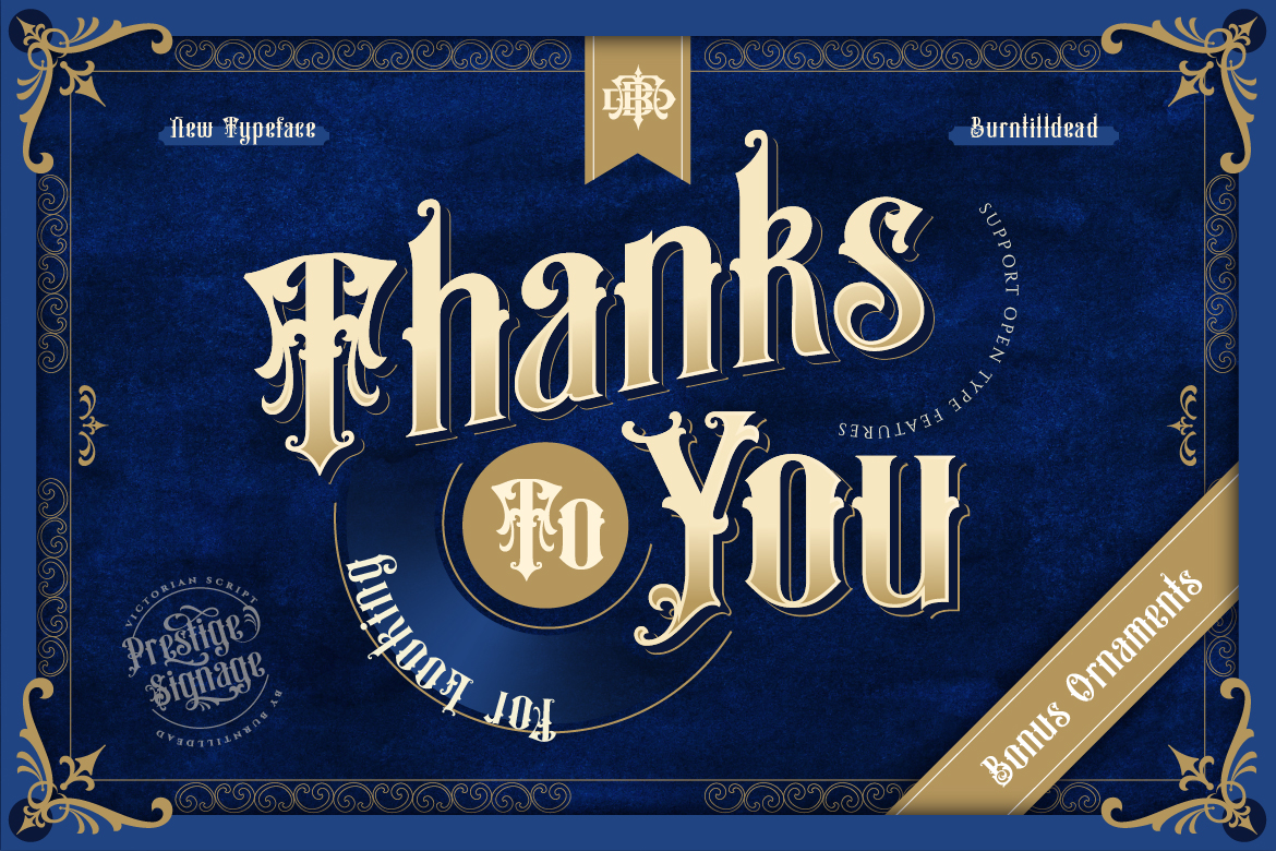 Prestige Signage, Fonts | GraphicRiver