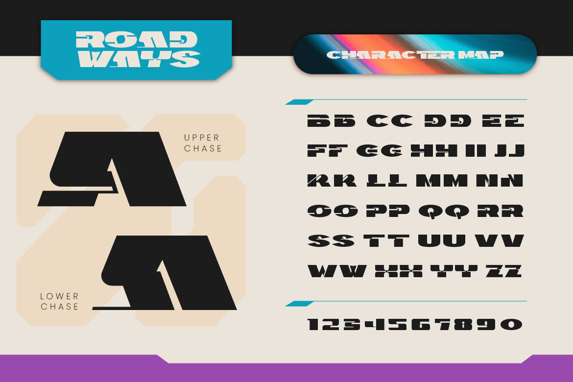 Roadways, Fonts | GraphicRiver
