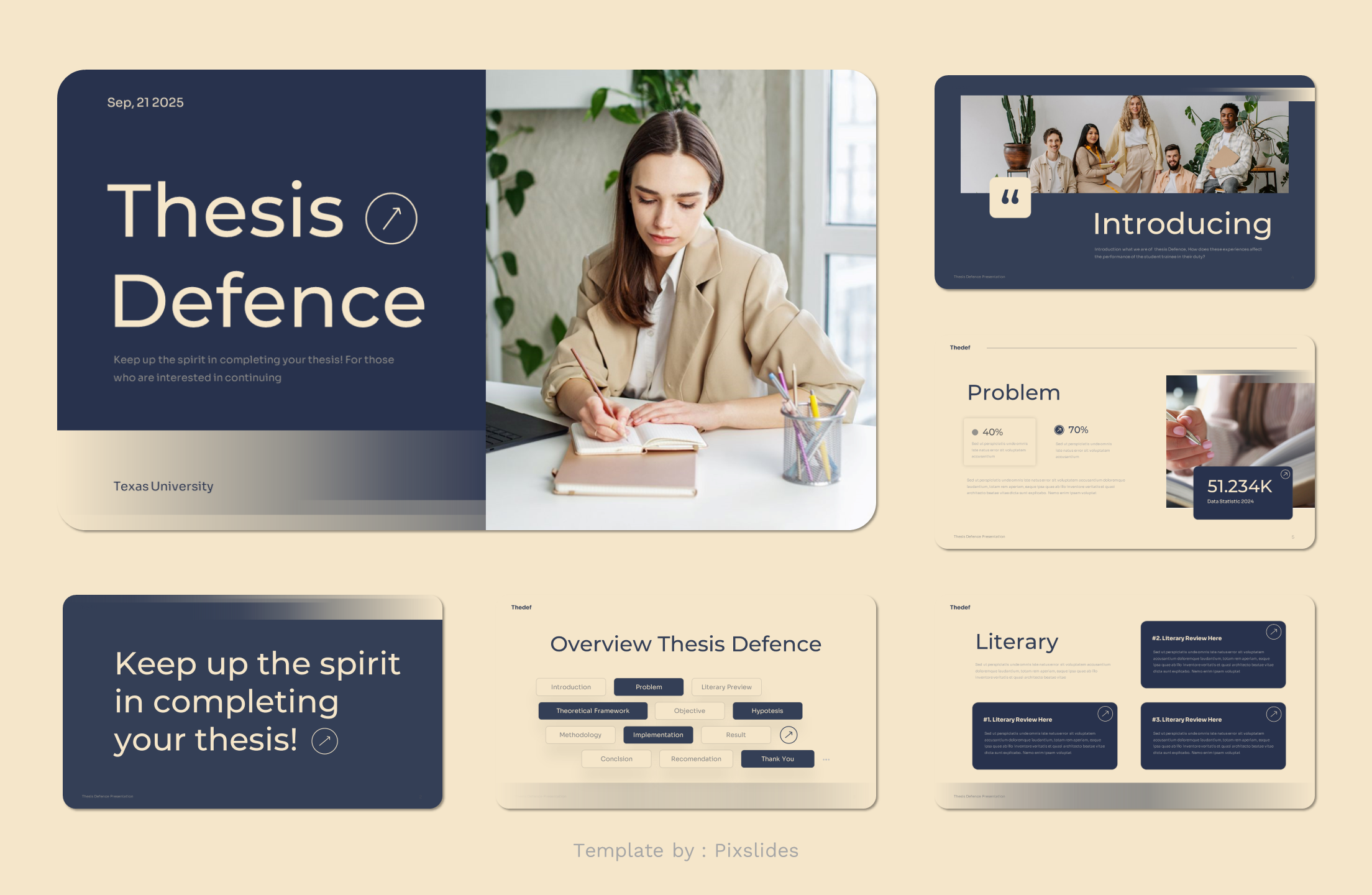 Thesis Defence Presentation Keynote Template, Presentation Templates