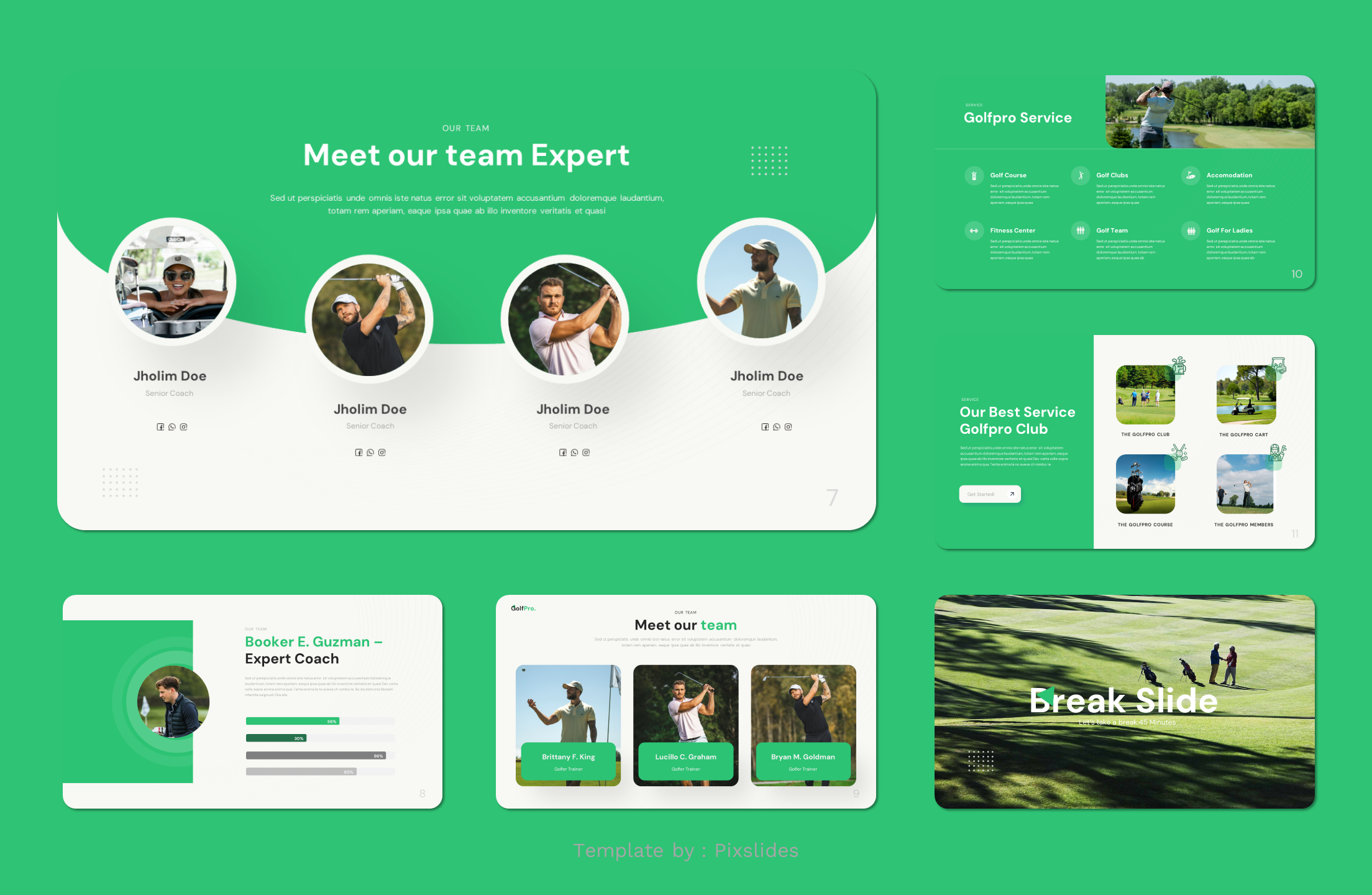 Golfpro - Golf Course & Sports Club PowerPoint Presentation ...