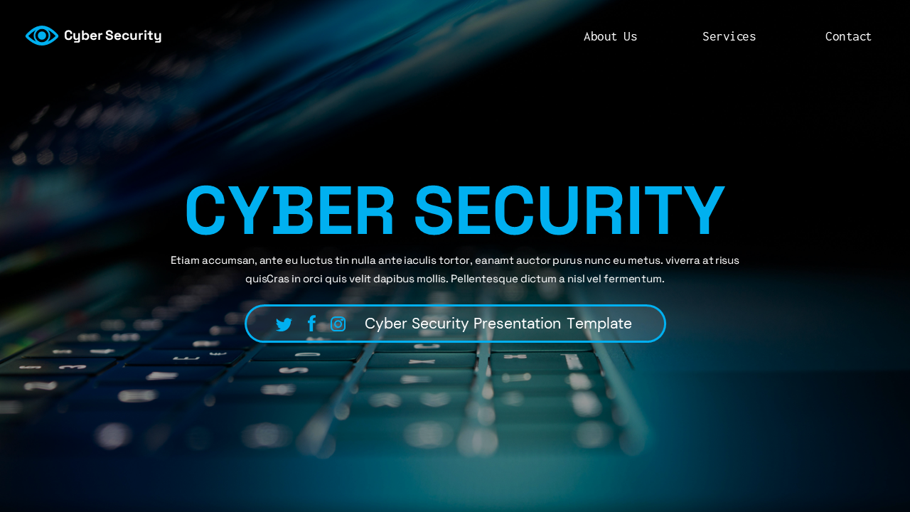 Modern Cyber Security Powerpoint Template, Presentation Templates ...