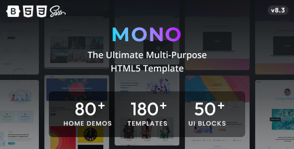 Mono - Multi-Purpose HTML5 Template by FlaTheme | ThemeForest