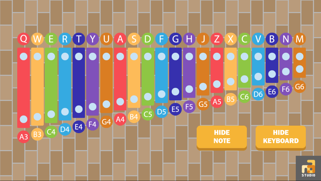 Simple Xylophone - HTML5 Construct 3 by M3AStudio | CodeCanyon
