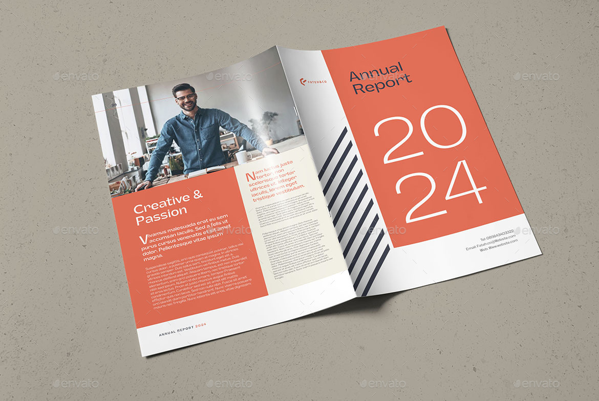 Annual Report 2024, Print Templates | GraphicRiver