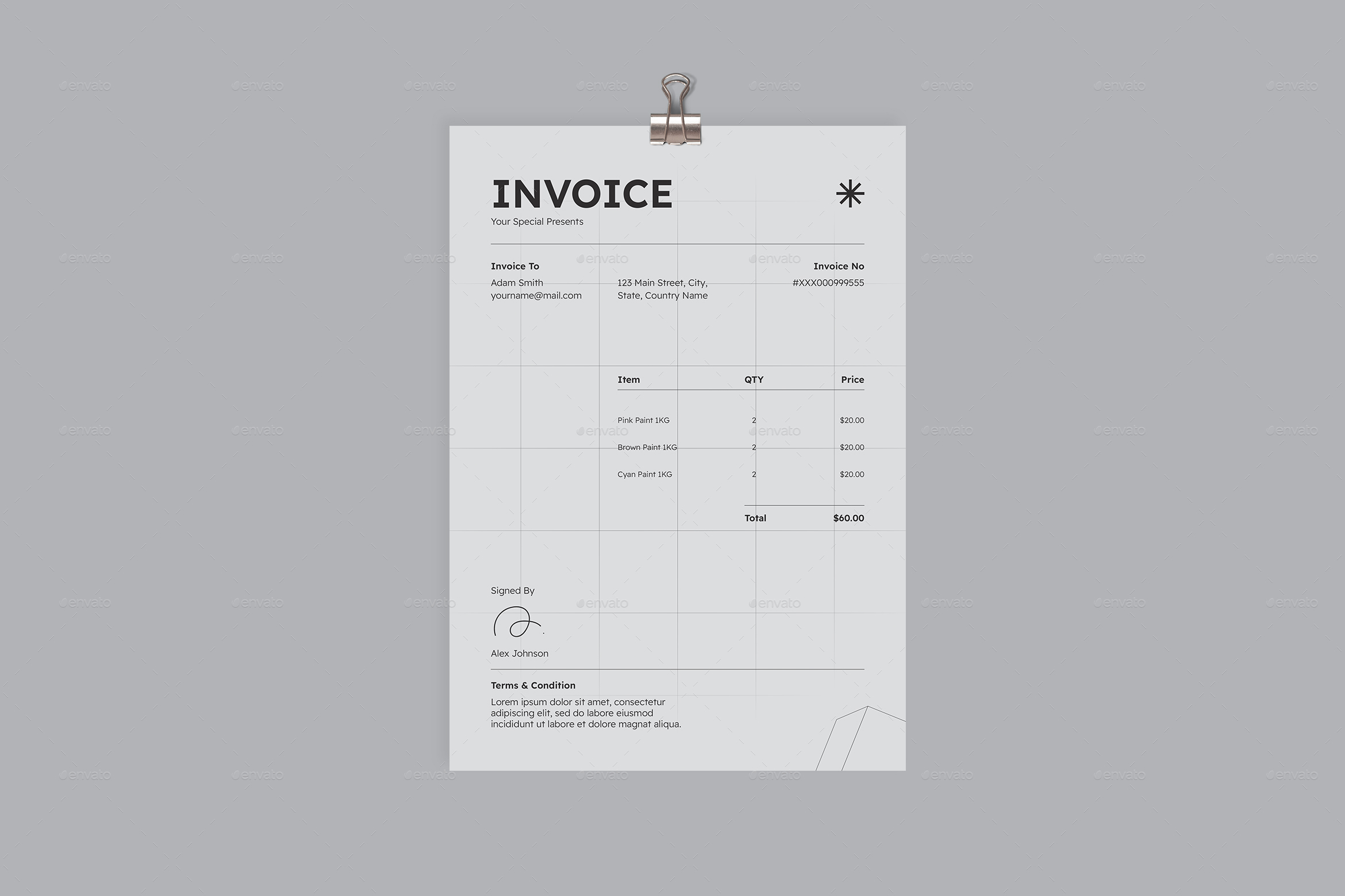 Gray Black Modern Style Invoice, Print Templates | GraphicRiver