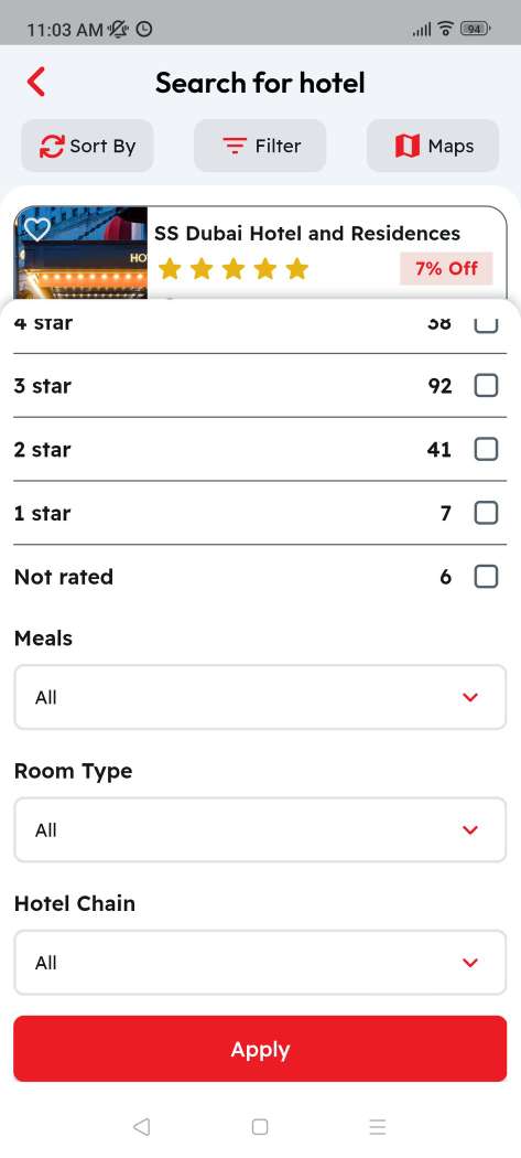 Hotel Booking Flutter UI Template by Amarinfotech_Official | CodeCanyon