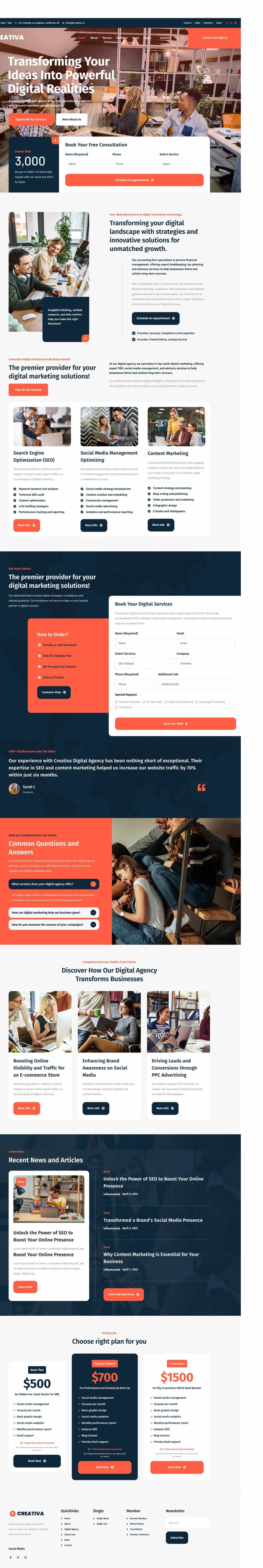 Creativa - Digital Agency Elementor Template Kit by Design_8 | ThemeForest