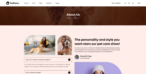 PetPerks - Pet Shop eCommerce Bootstrap HTML Template by IndianCoder