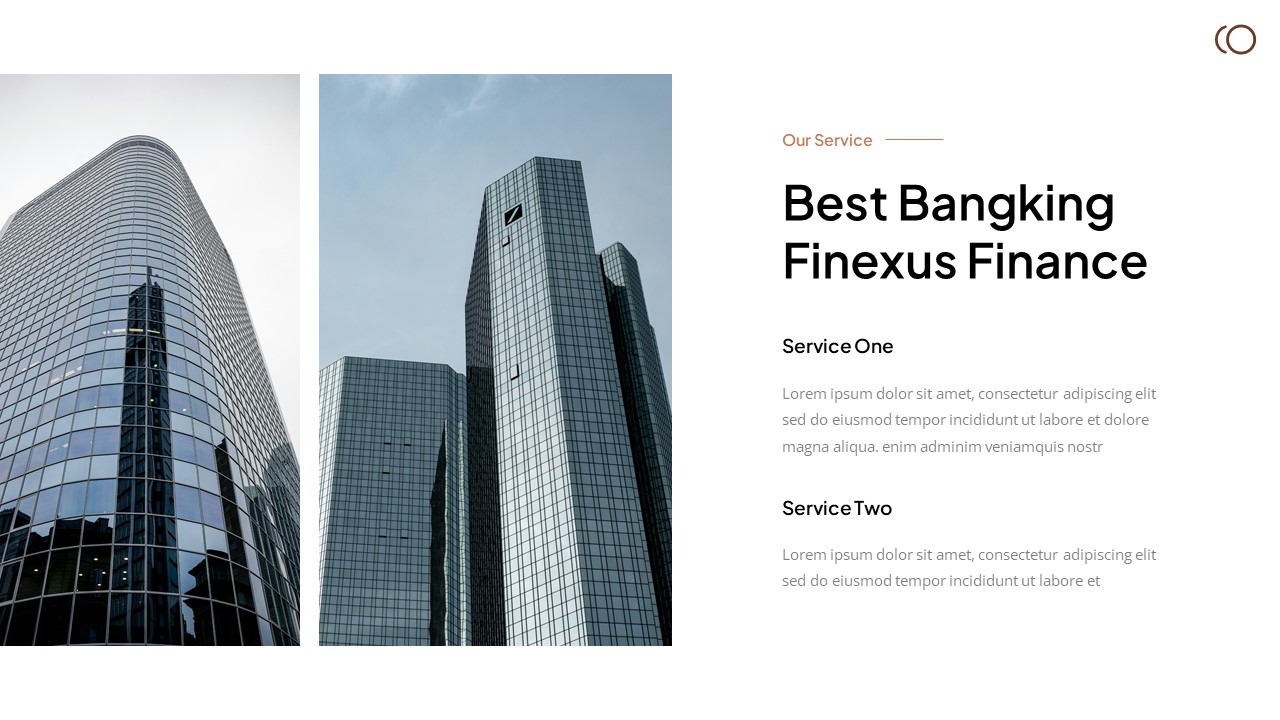 Finexus - Bank & Finance PowerPoint Template, Presentation Templates