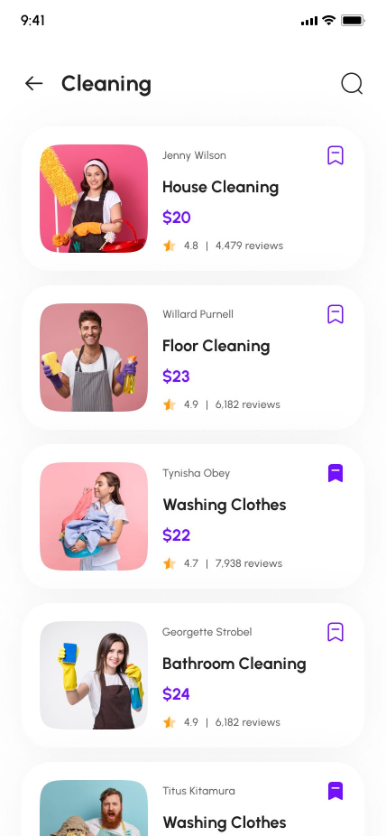 Hamo - Home Service & House Work React Native Expo App Ui Kit by lalaWeb